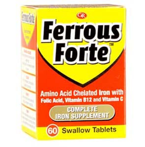 FERROUS FORTE IRON TABS 60 – Coachman's Pharmacy